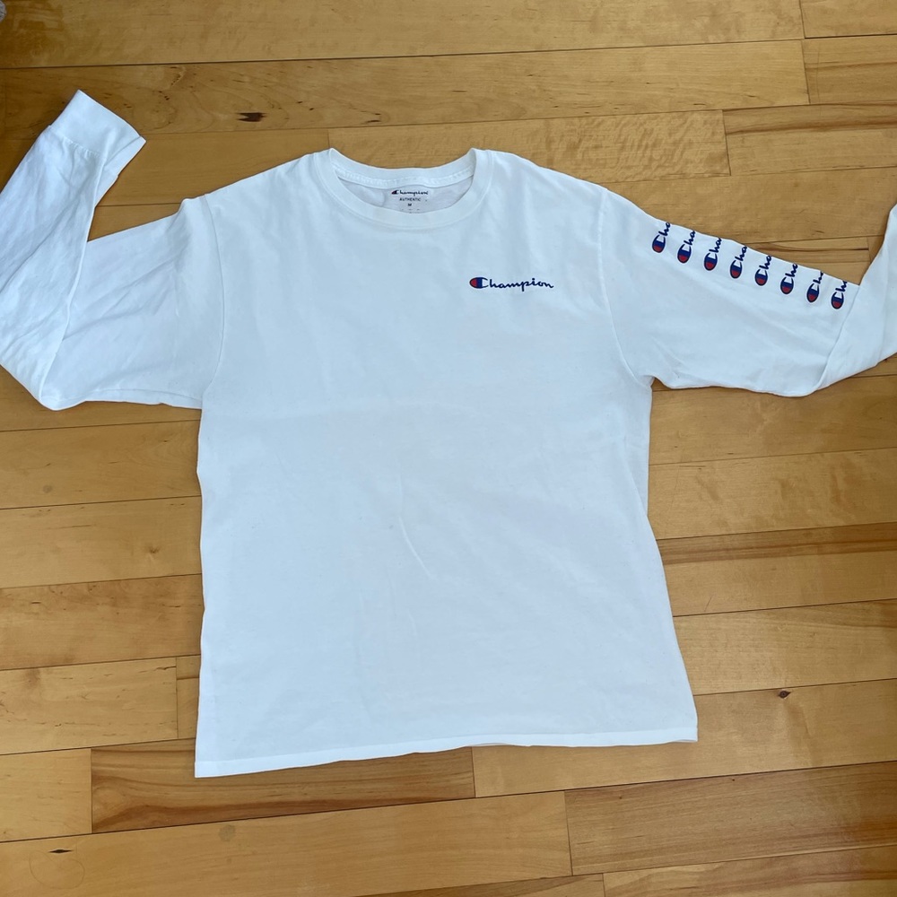 Champion White Long Sleeve Shirt - Gem